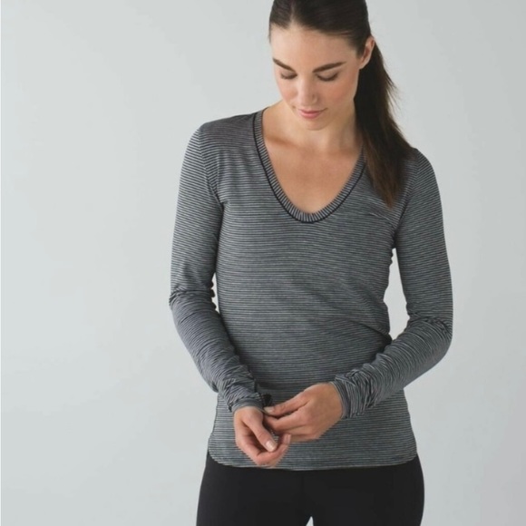 lululemon athletica | Tops | Lululemon Circadian Long Sleeve Striped ...